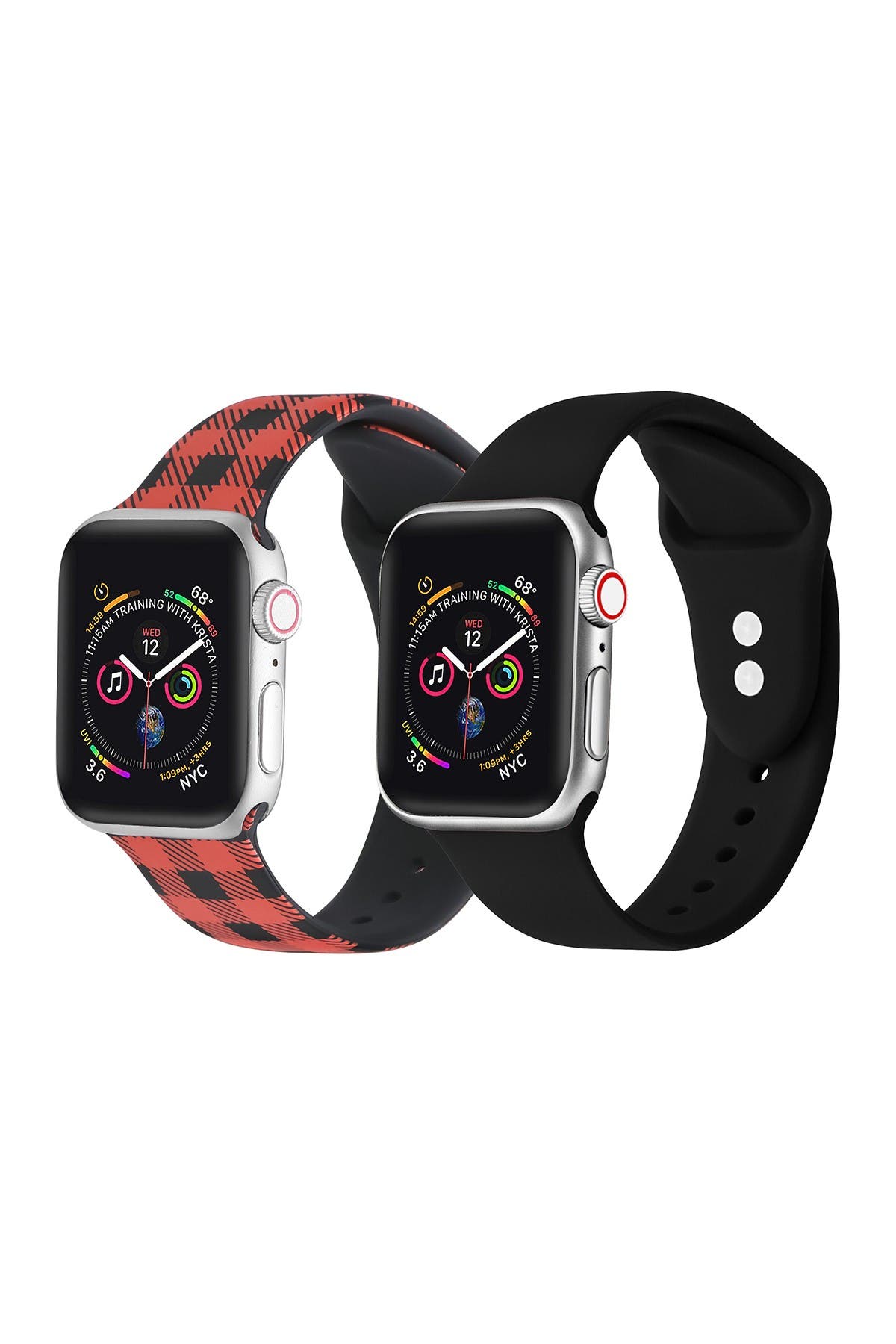The Posh Tech POSH TECH Silicone Bands for Apple Watch - Set of 2 ...