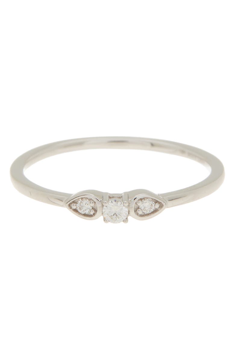 Bony Levy Maya 18K White Gold Mixed Diamond Stacking Ring - 0.07 ctw ...