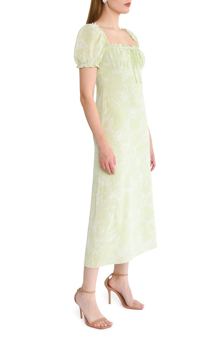 WAYF Felicity Floral Print Midi Dress | Nordstromrack
