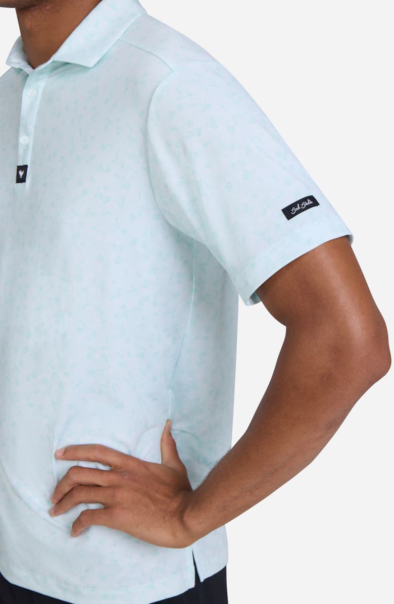 Bad Birdie The First Cut Floral Performance Golf Polo | Nordstrom