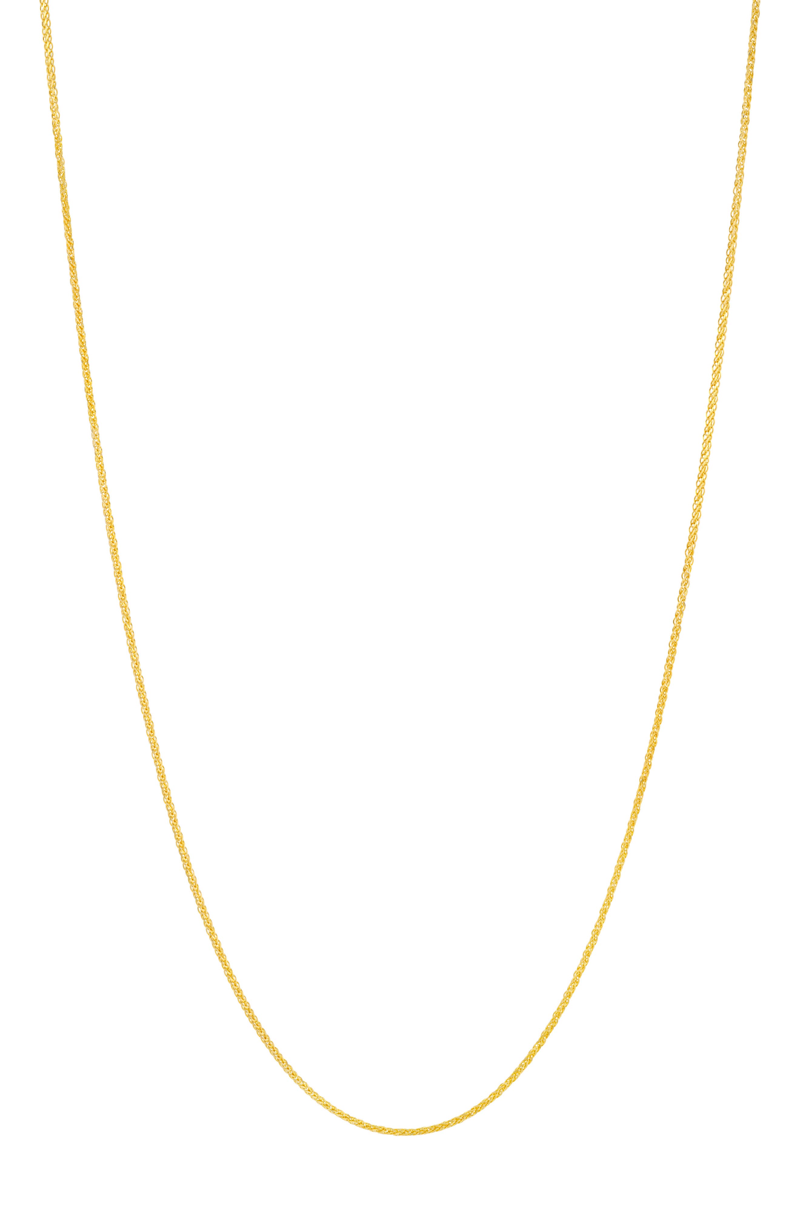 HAWLEY ST 14K Yellow Gold Wheat Chain Necklace | Nordstromrack
