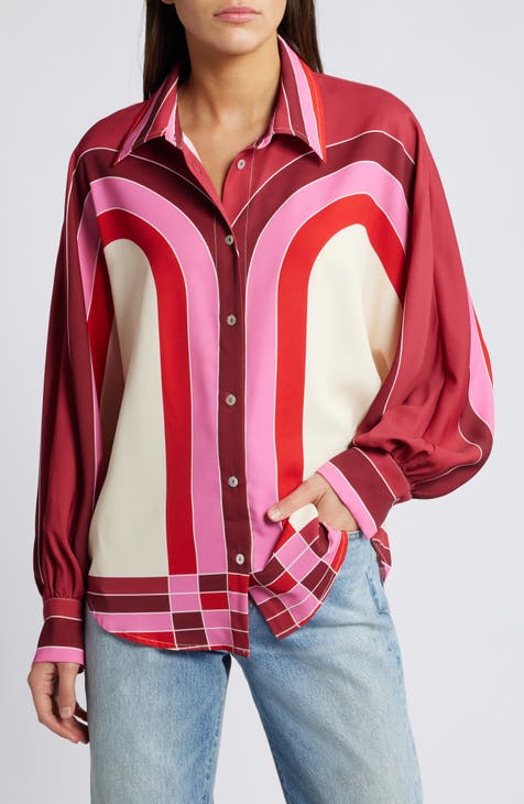 Women's Red Button Up Tops | Nordstrom