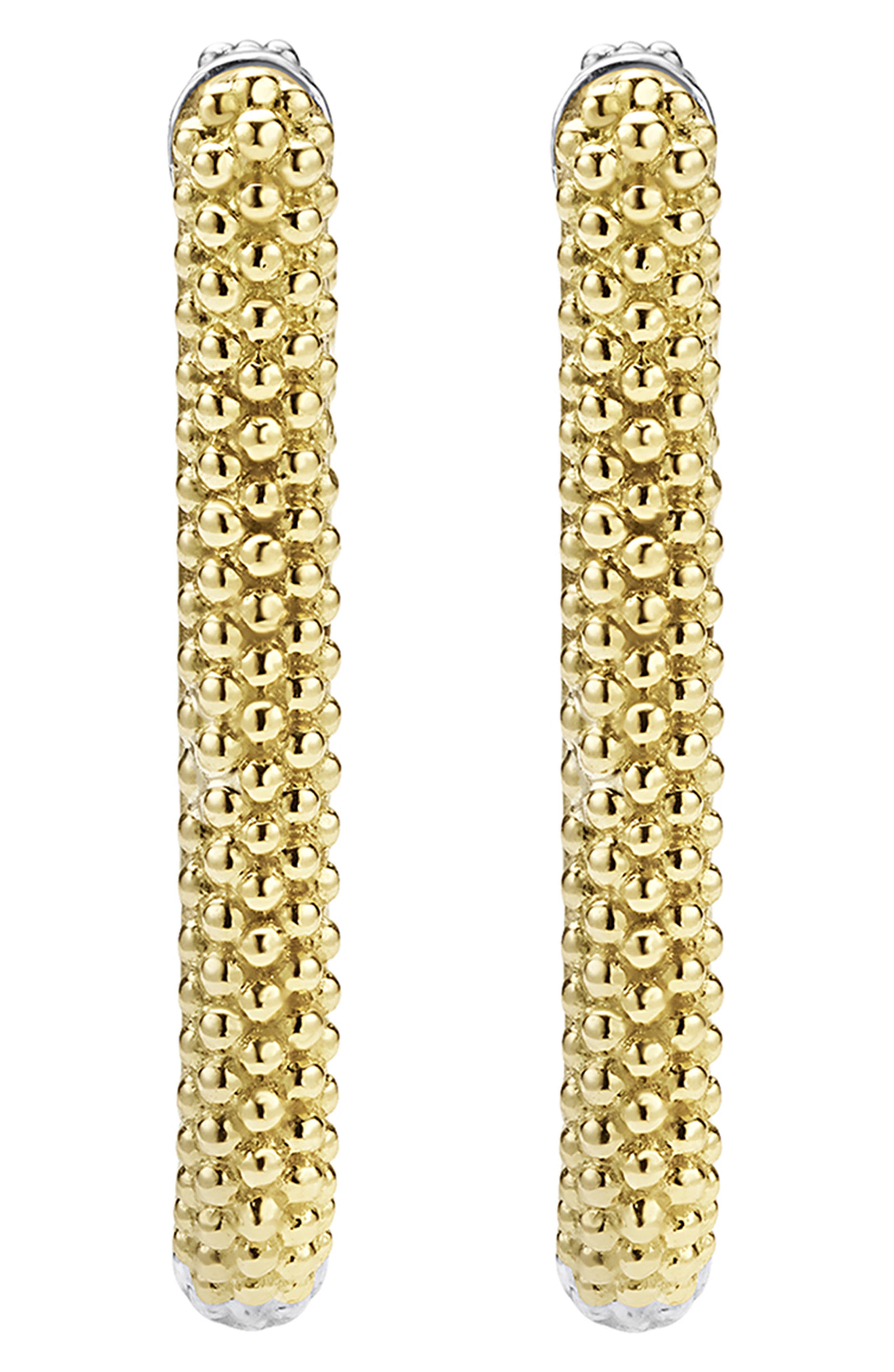 LAGOS Caviar Lux Two-Tone Mini Hoop Earrings | Nordstrom