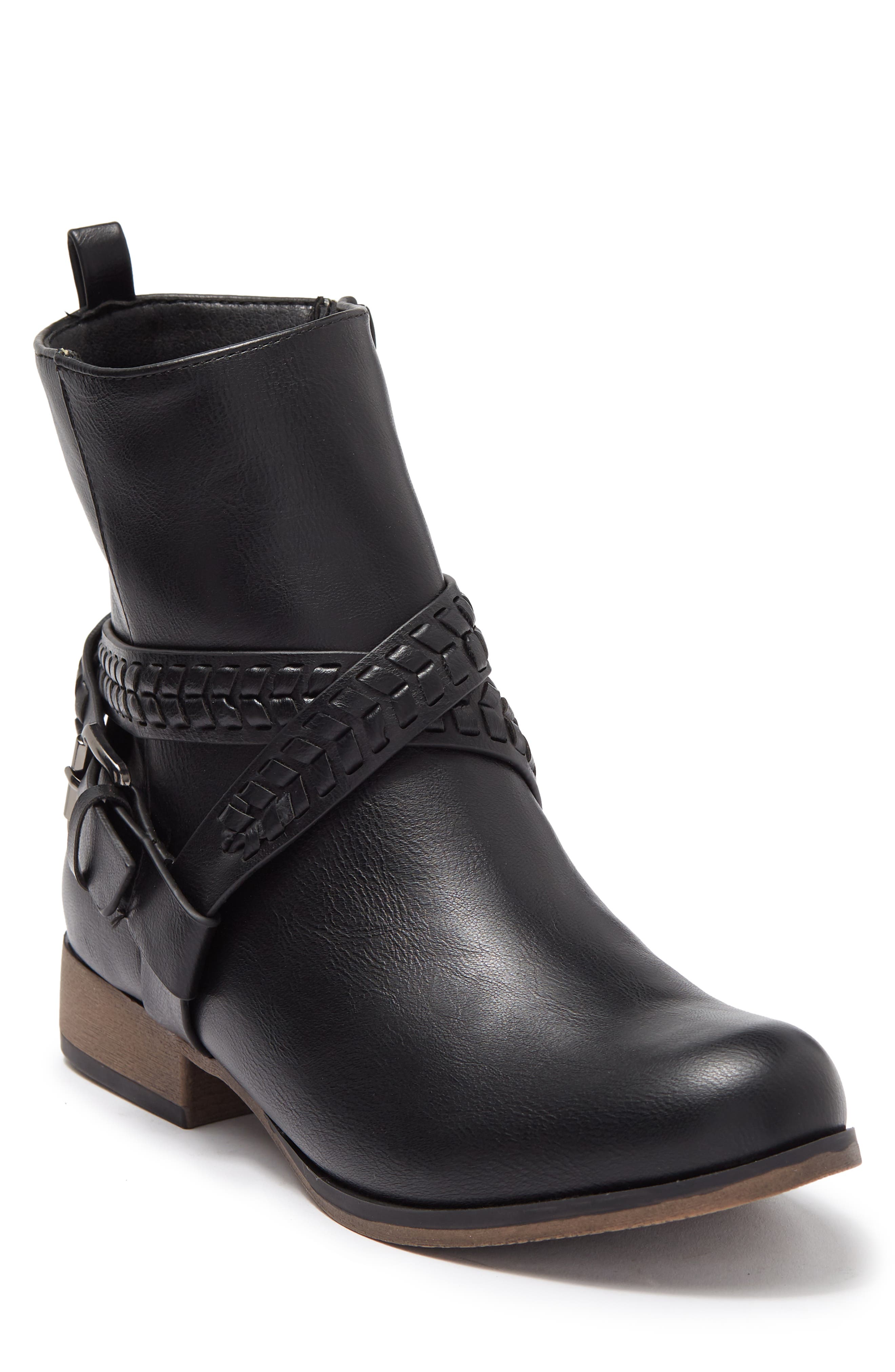 CHASE AND CHLOE Braided Strap Boot (Women) | Nordstromrack