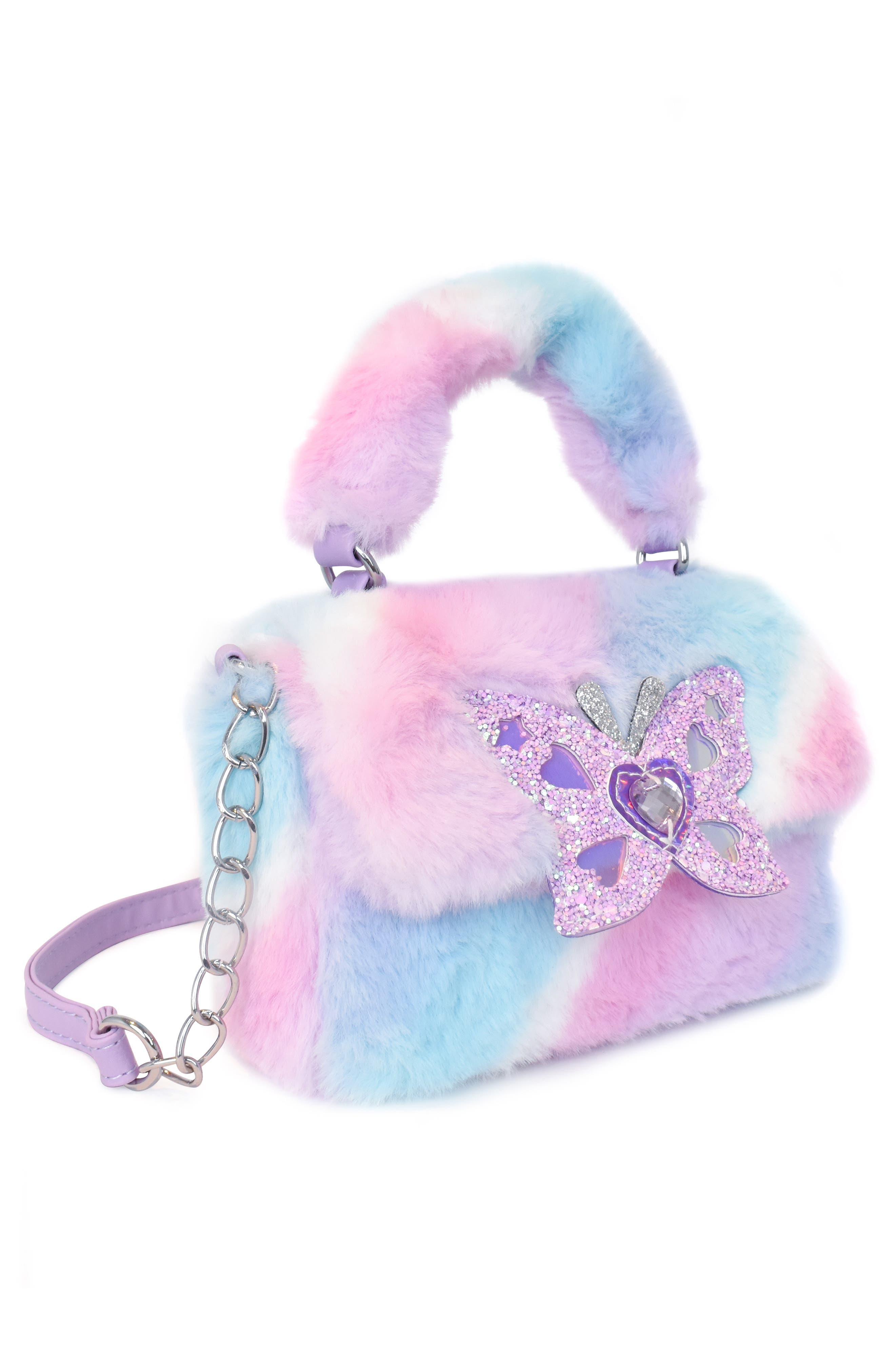 OMG Accessories Kids' Faux Fur Top Handle Bag | Nordstromrack