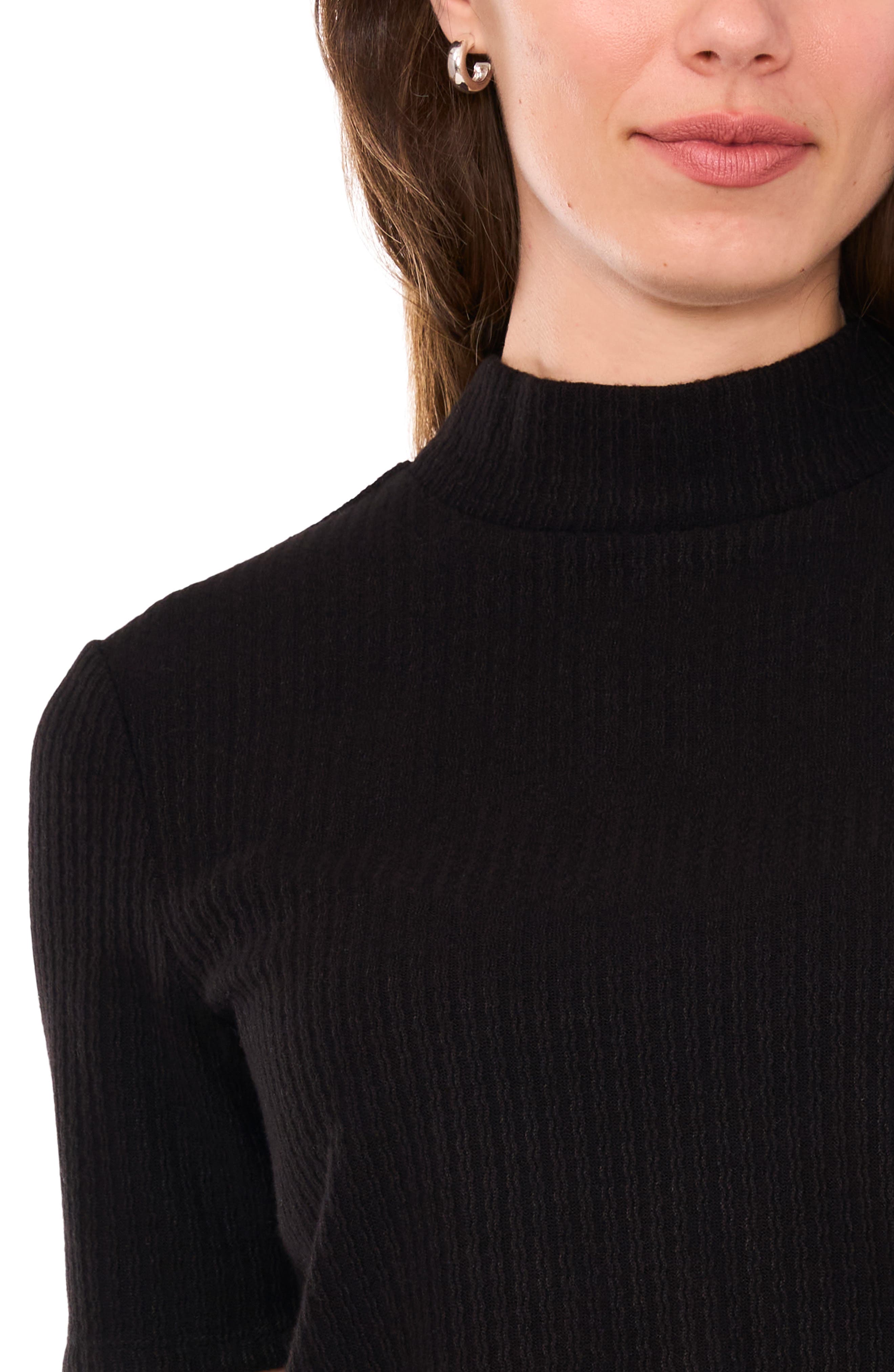 Halogen® Rib Mock Neck Top | Nordstromrack