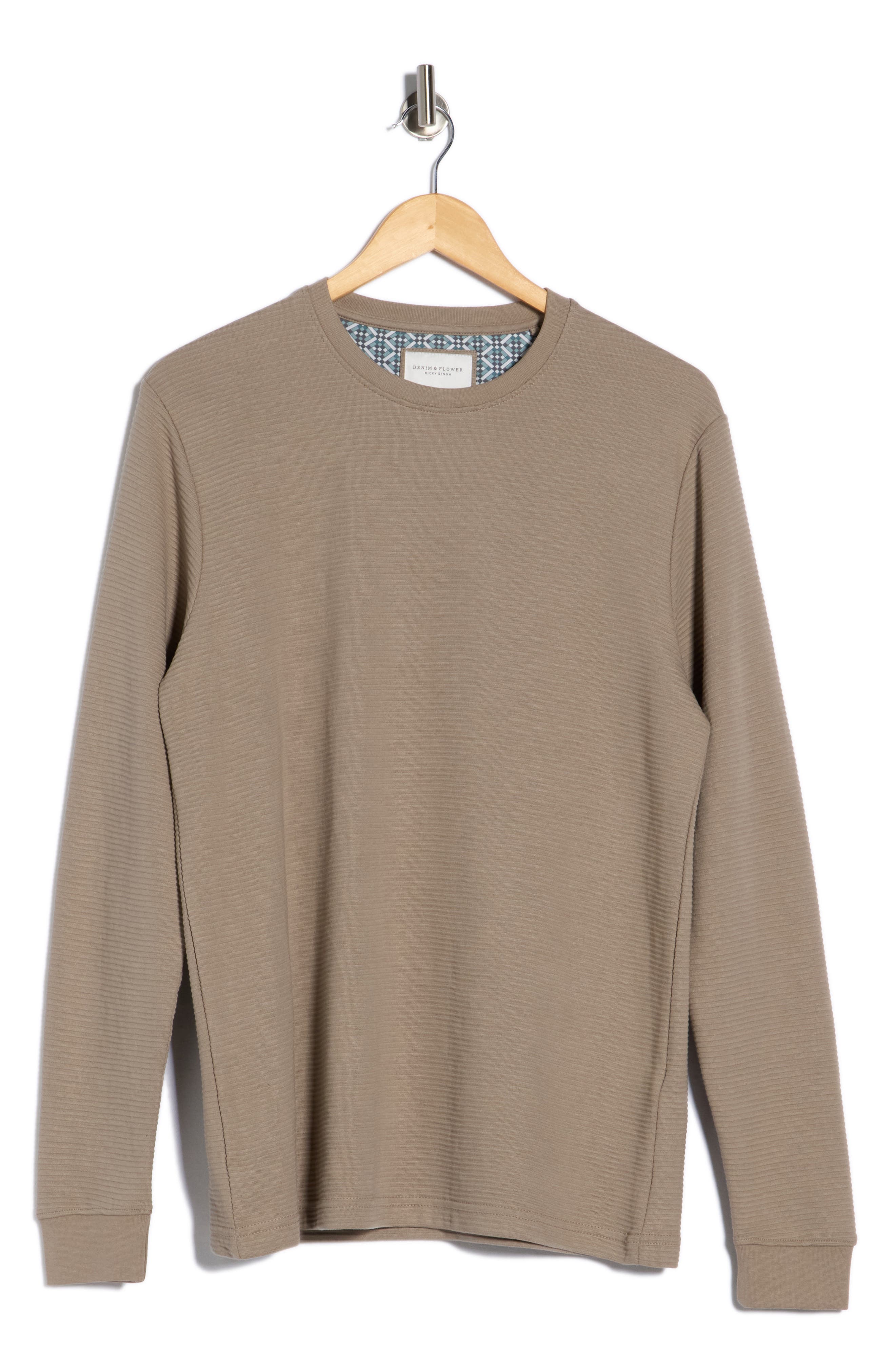 DENIM AND FLOWER Fallen Rock Textured Crewneck Sweatshirt | Nordstromrack