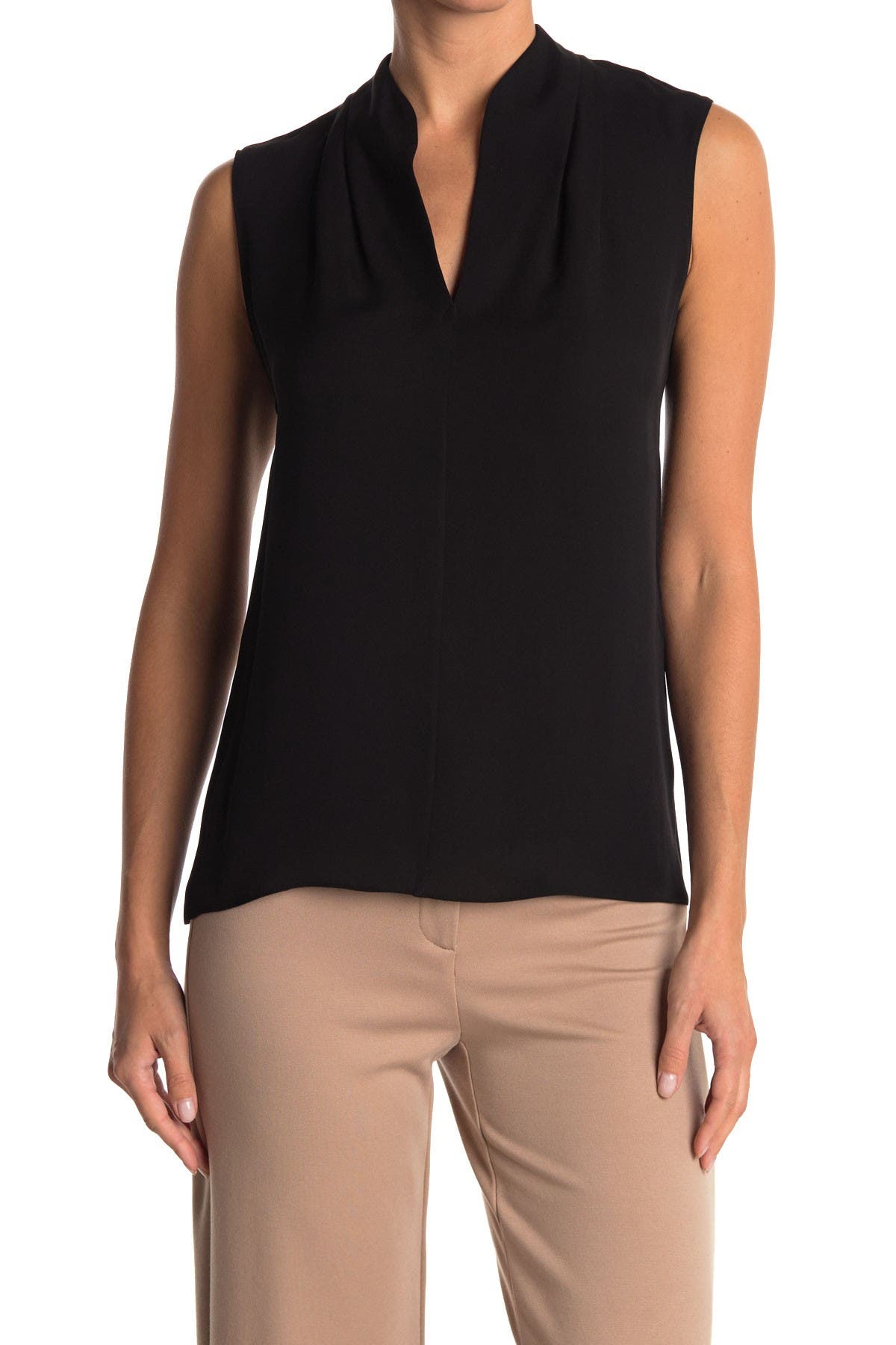 Elie Tahari Judith Silk V-Neck Blouse | Nordstromrack