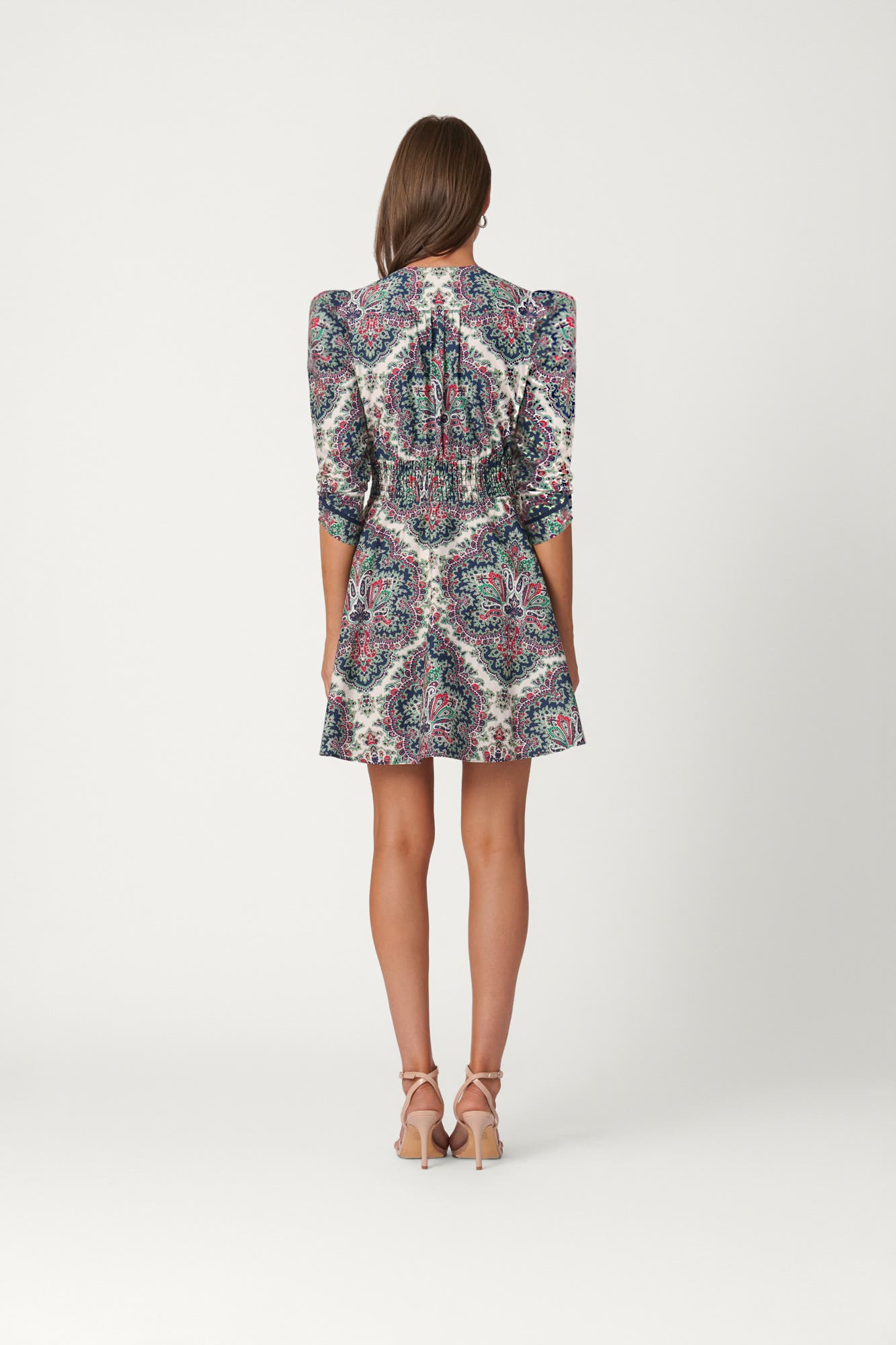 Shoshanna Harbor Tile Print Natalya Dress | Nordstrom