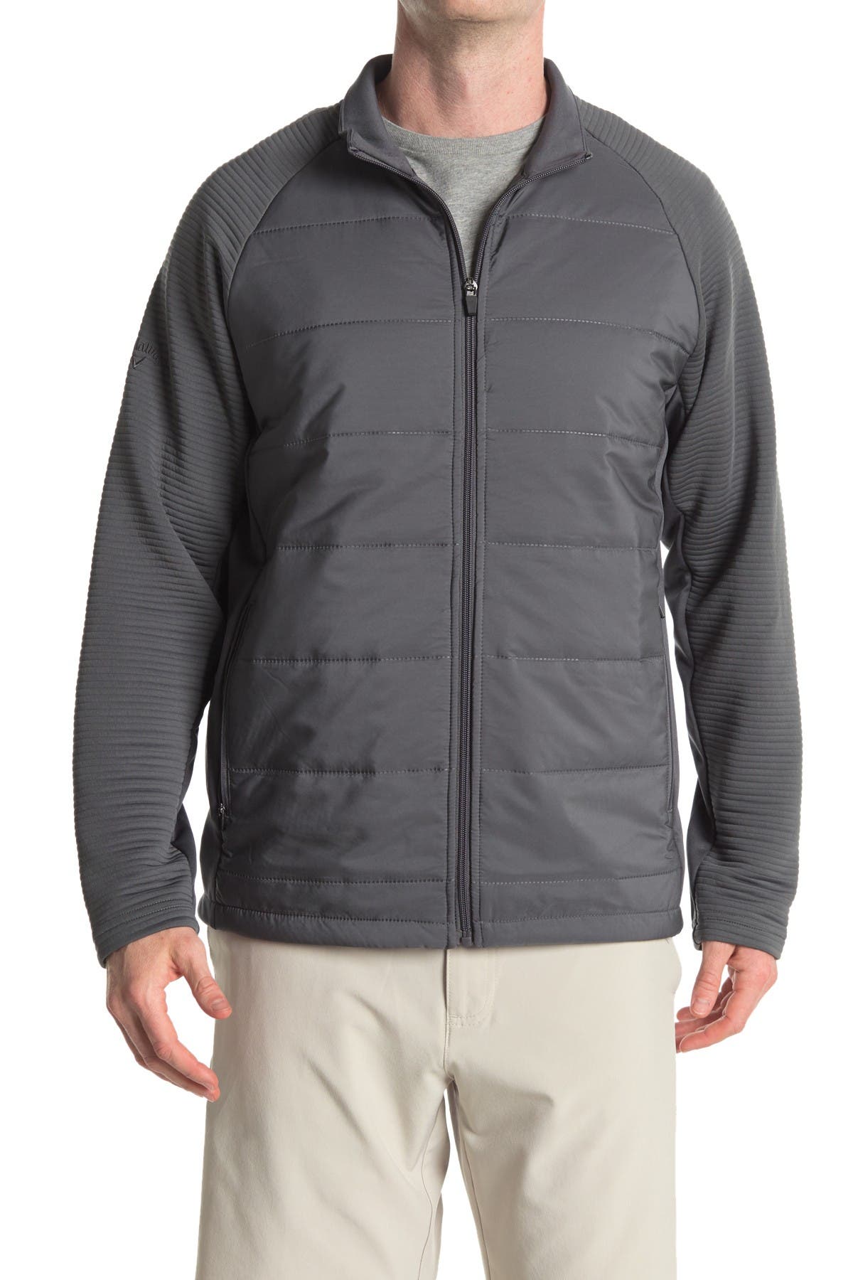 Callaway Golf® Ultra Sonic Waffle Sleeve Zip Puffer Jacket | Nordstromrack