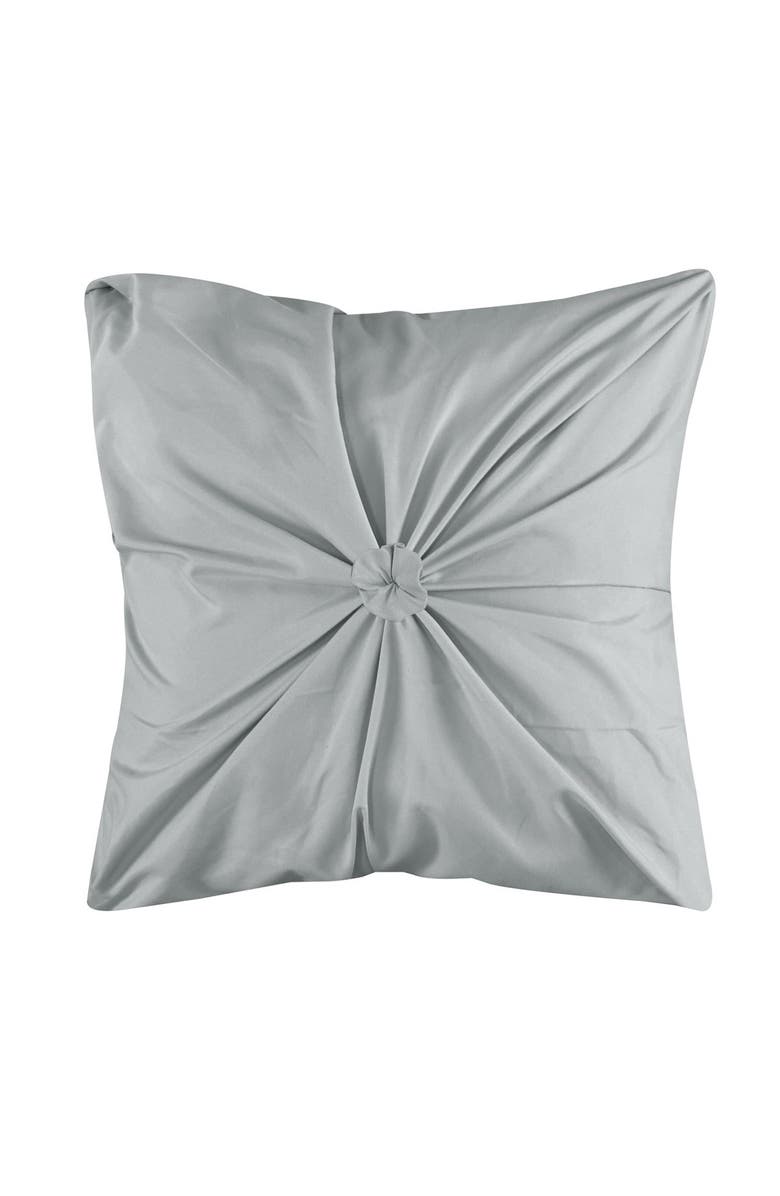 CHIC Jaye Ruched Color Block Design Twin Comforter Set - Plum - 7-Piece ...