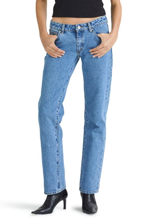 Women's Low Rise Straight-Leg Jeans | Nordstrom