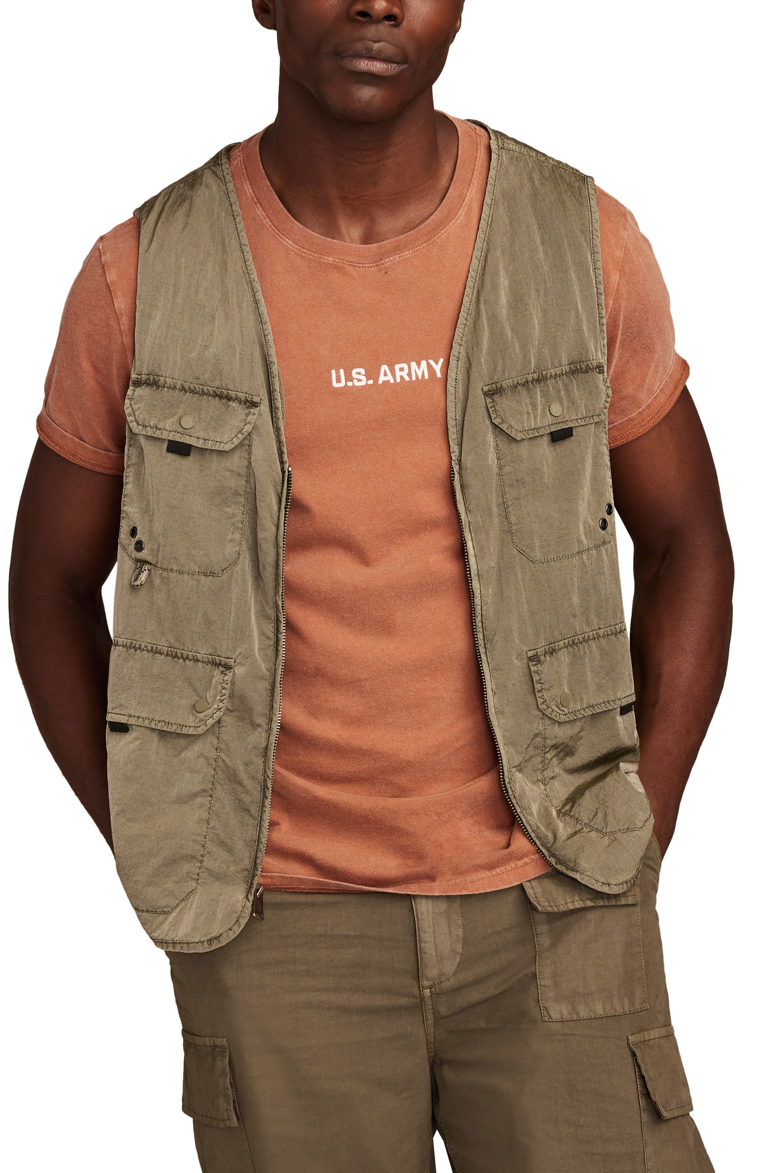 Lucky Brand X Army Zip-Up Utility Vest | Nordstrom