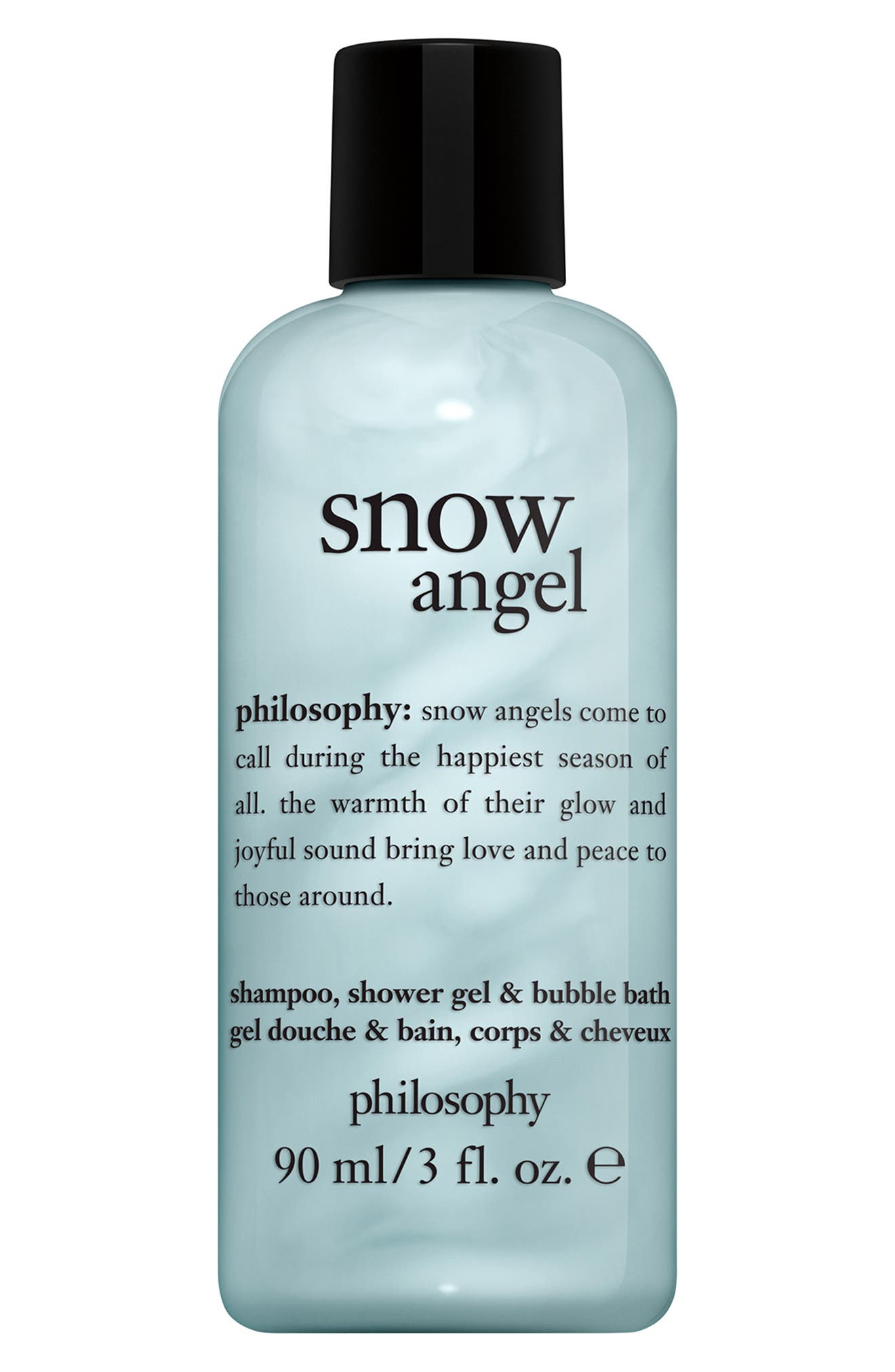 philosophy travel size snow angel shampoo, shower gel & bubble bath ...