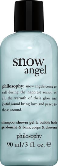 philosophy travel size snow angel shampoo, shower gel & bubble bath ...