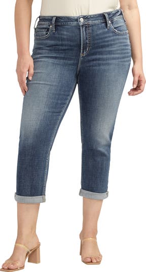 Silver Jeans Co. Elyse Luxe Stretch Comfort Fit Capris | Nordstrom