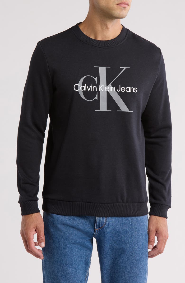 Calvin Klein Monogram Fleece Sweatshirt | Nordstromrack