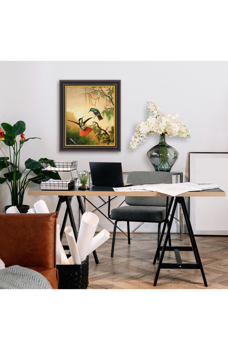 OVERSTOCK ART Two Hooded Visorbearer Hummingbirds by Martin Johnson ...