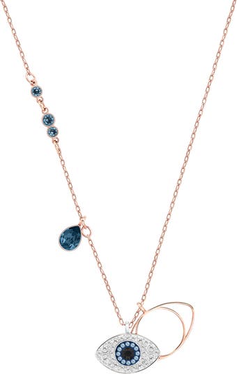 Swarovski Una Swarovski Duo Evil Eye Pendant Necklace Nordstrom