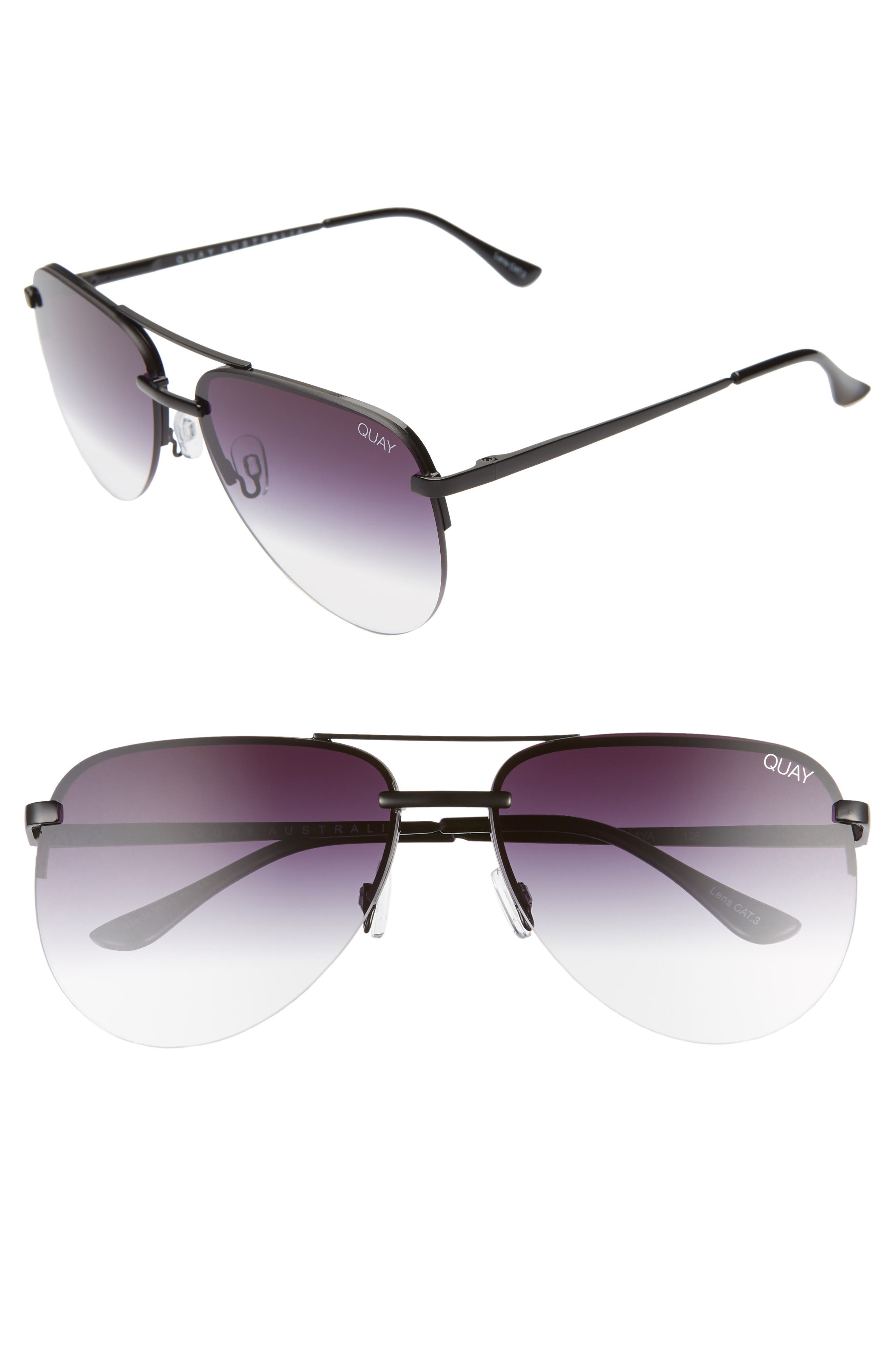 QUAY Australia x Maluma The Playa 56mm Aviator Sunglasses | Nordstrom