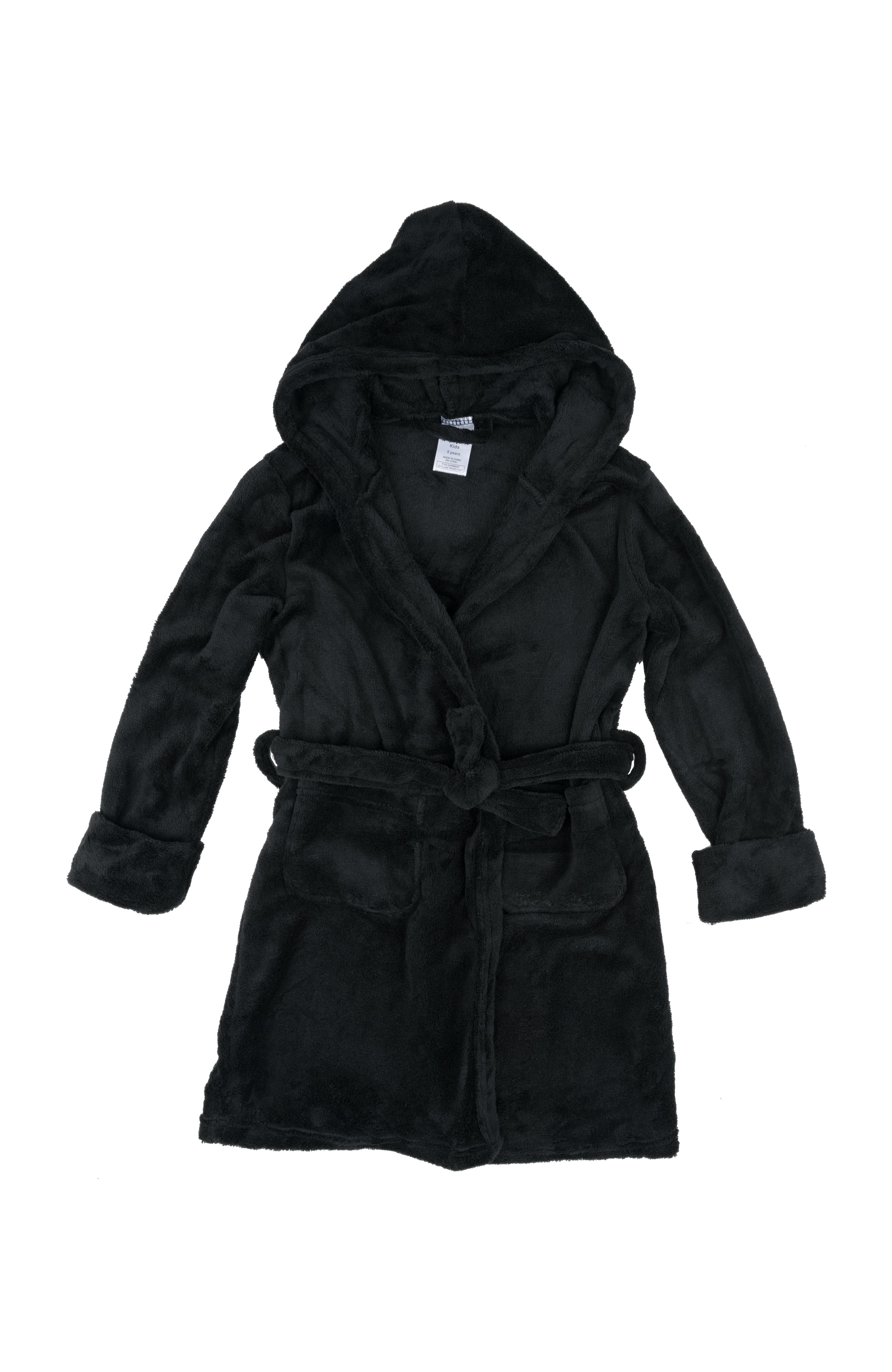 Leveret Kids Fleece Hooded Robe, Solid Colors | Nordstrom