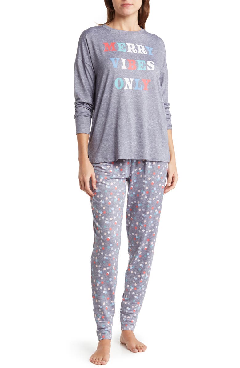 JACLYN Yummy Holiday 2-Piece Pajama Set | Nordstromrack