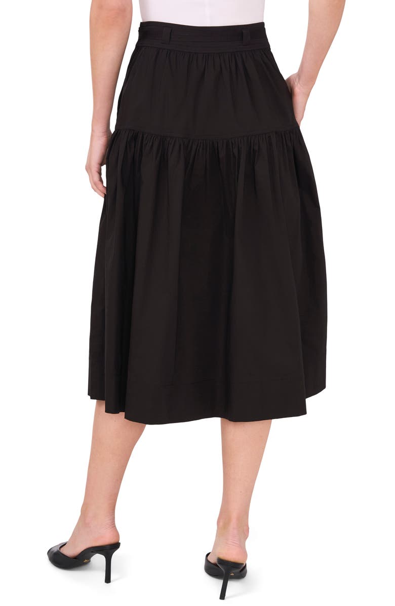 CeCe Tie Waist Cotton Blend Skirt | Nordstromrack