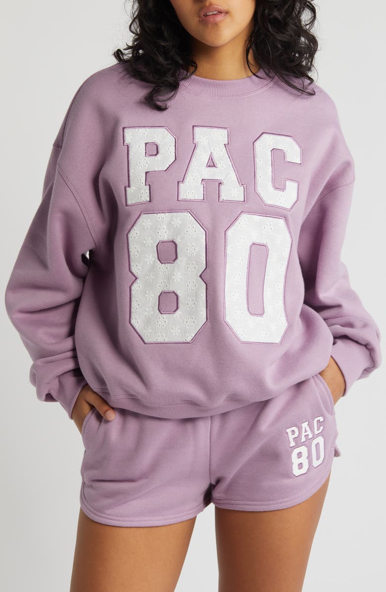 PacSun 1980 Eyelet Crewneck Sweatshirt | Nordstromrack