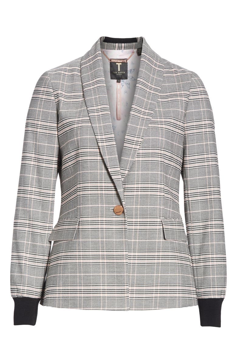 Ted Baker London Ted Working Title Kimm Contract Cuff Check Blazer ...