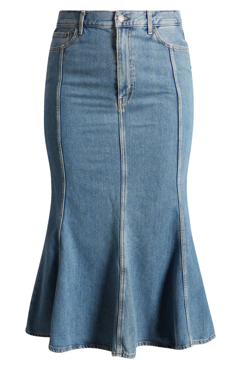 COS Paneled Flared Denim Skirt | Nordstrom