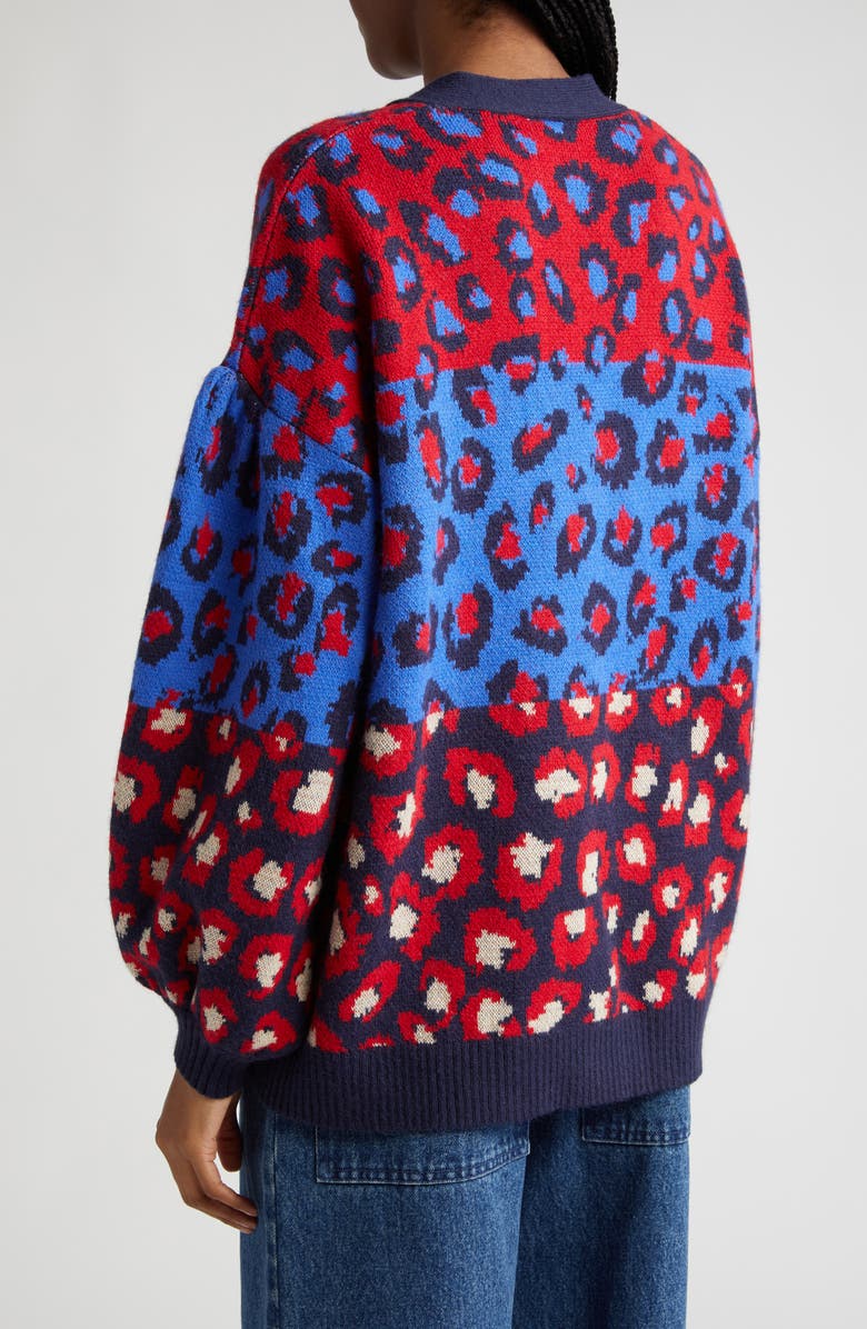 FARM Rio Mix Leopard Spot Cardigan | Nordstromrack