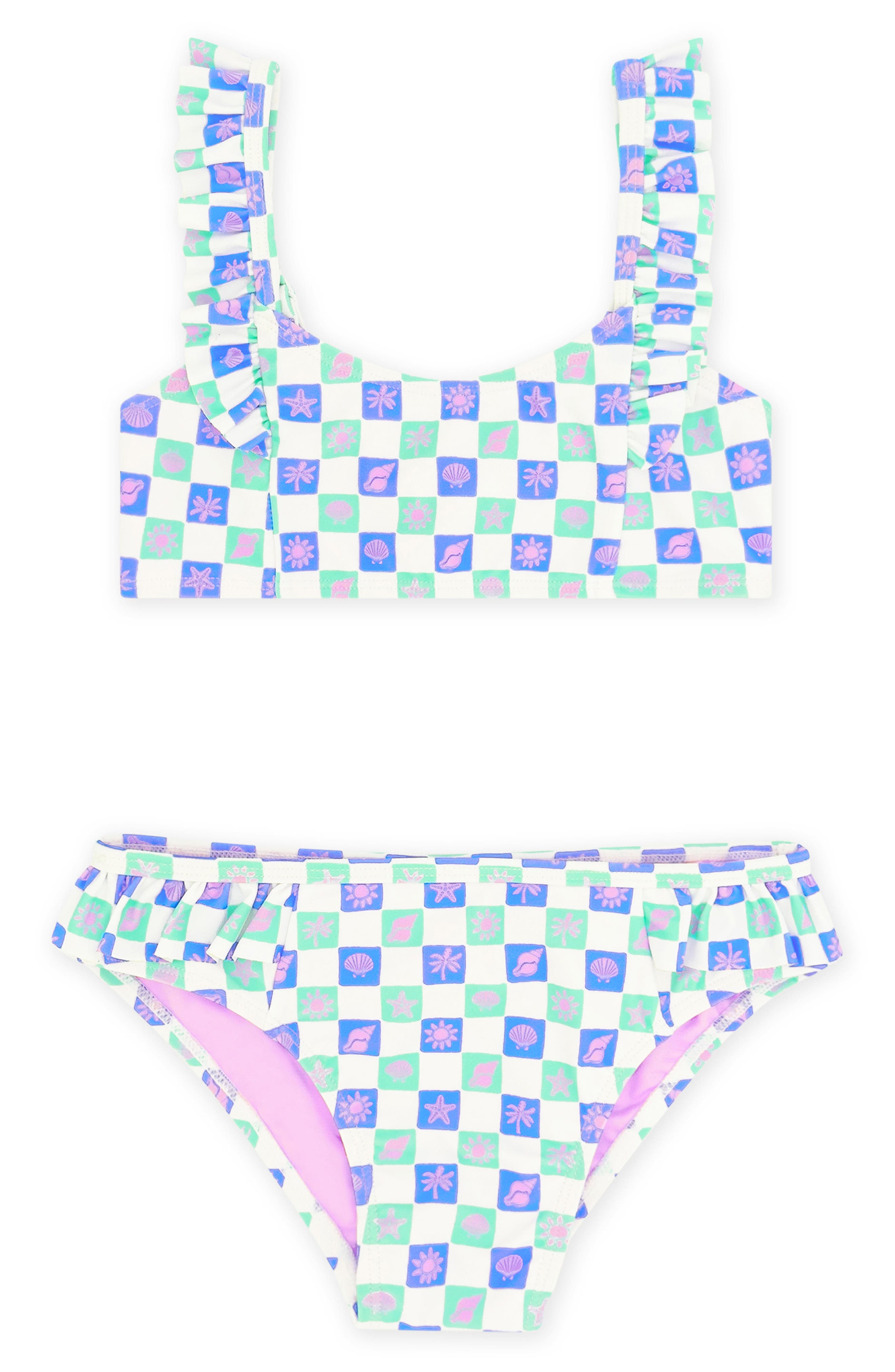 Feather 4 Arrow Kids' Happy Daze 50+ Two-Piece Swimsuit | Nordstrom