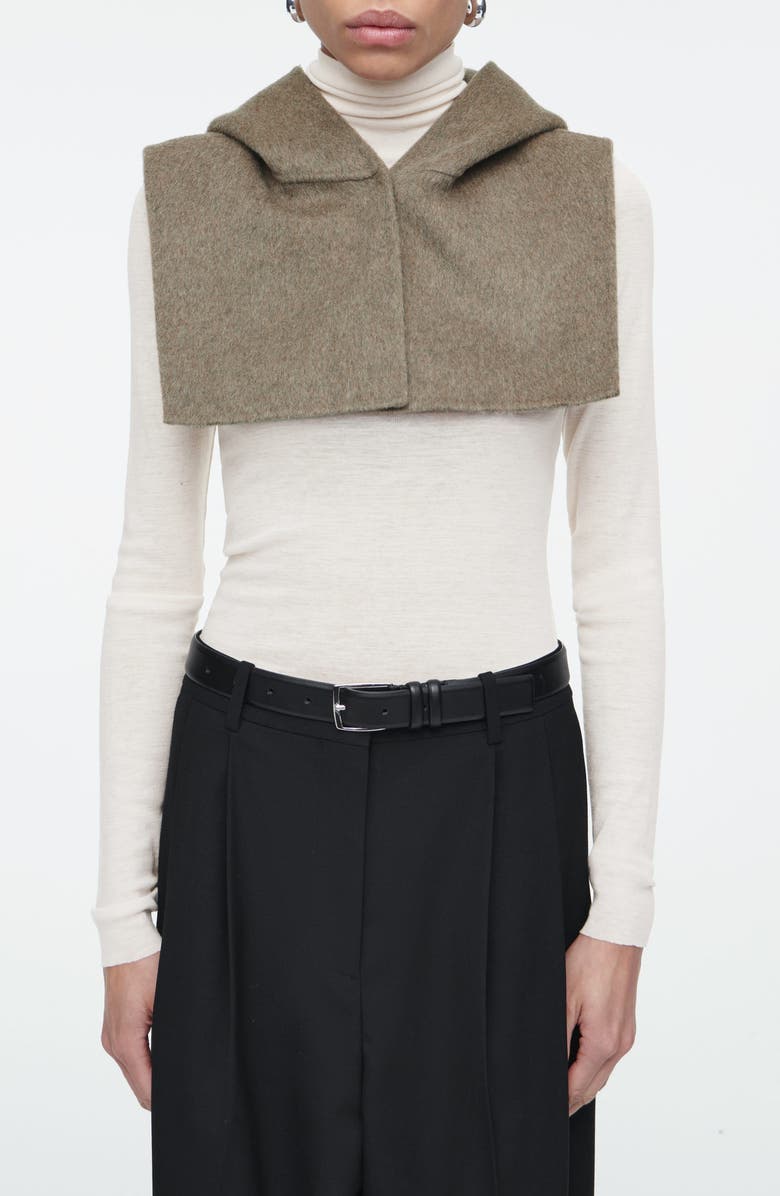 COS Wool Blend Abbreviated Hooded Jacket | Nordstromrack
