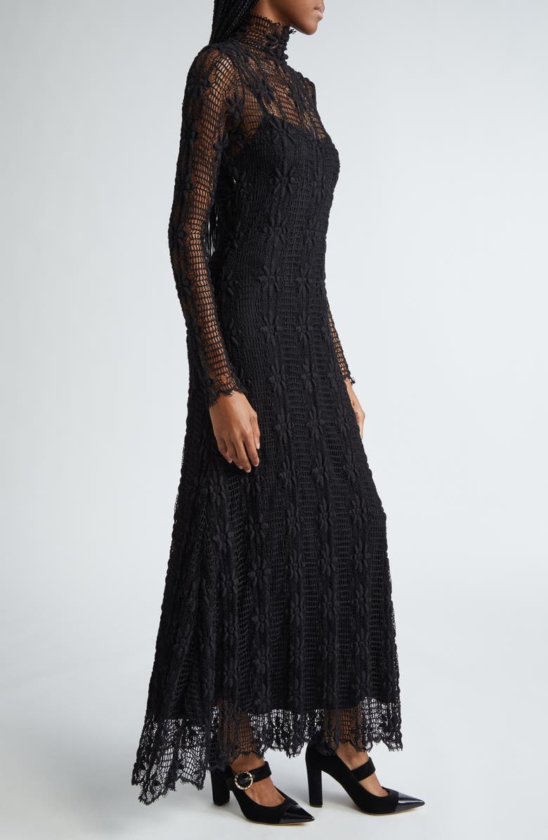 Ulla Johnson Talia Long Sleeve Lace Maxi Dress | Nordstrom