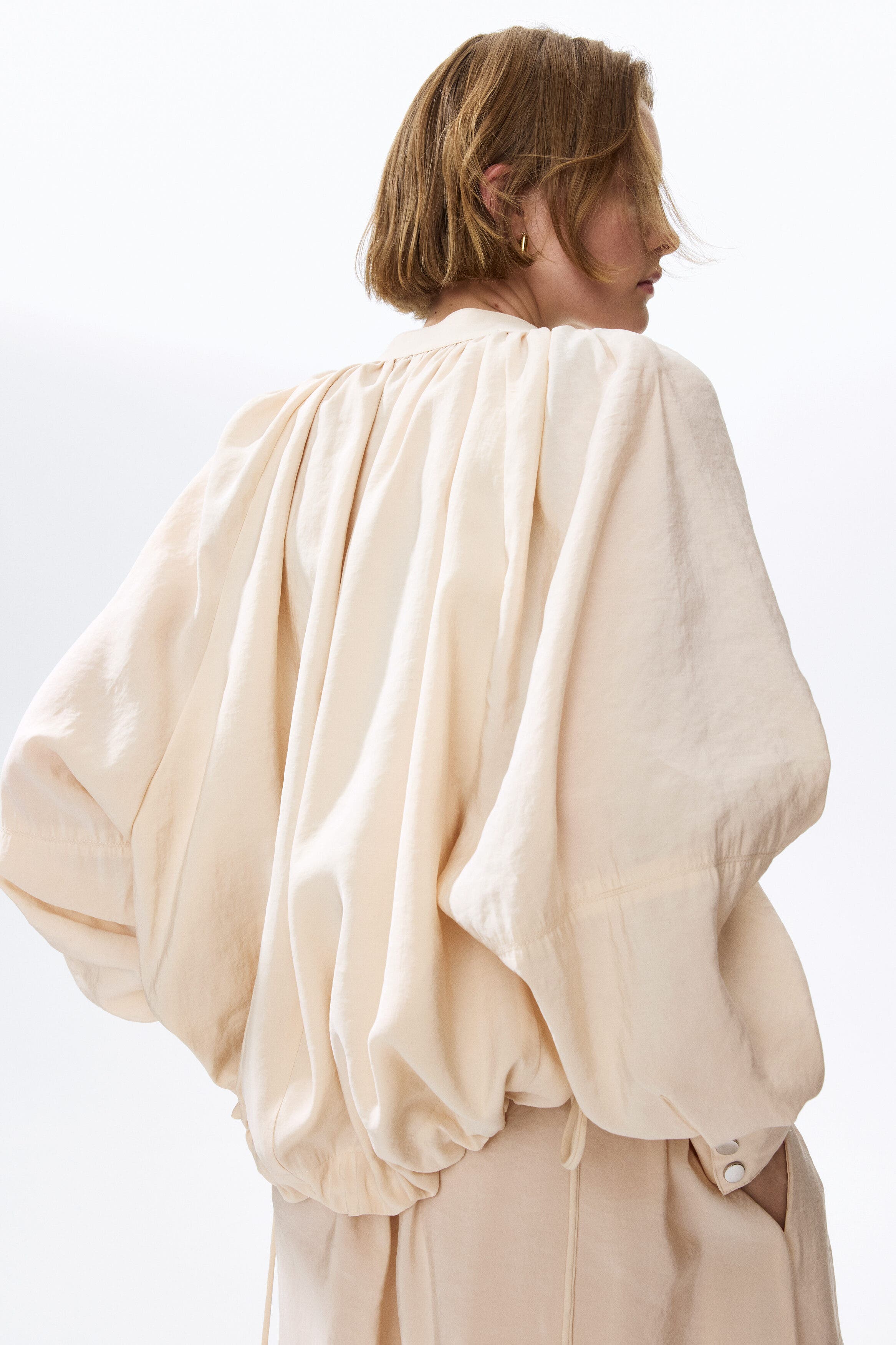 H&M Balloon-sleeved Modal Jacket (Women) | Nordstrom