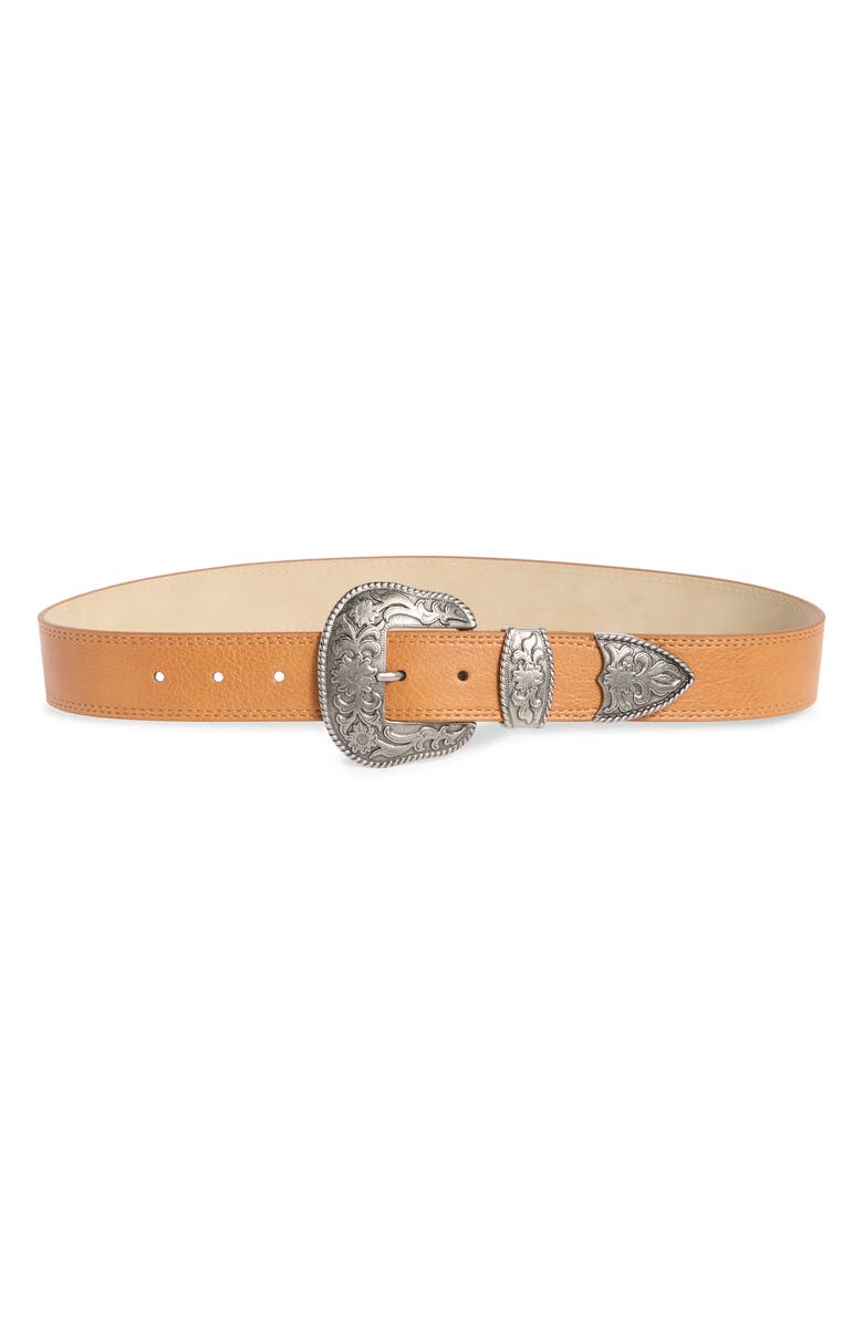 Vince Camuto Western Buckle Faux Leather Belt | Nordstromrack