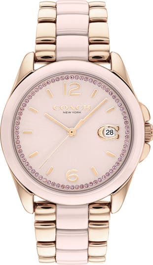 COACH Greyson Crystal Bracelet Watch, 36mm | Nordstrom