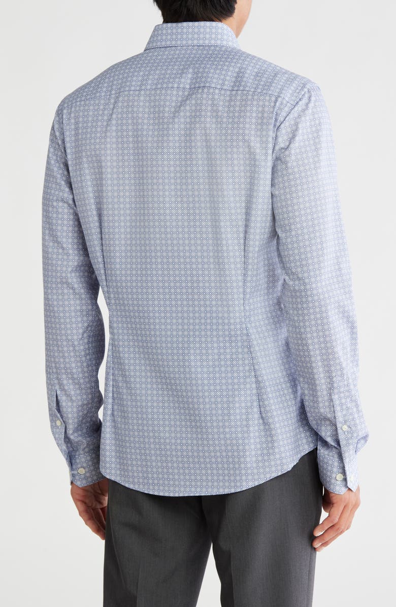 Eton Super Slim Medallion Print Cotton Dress Shirt | Nordstromrack