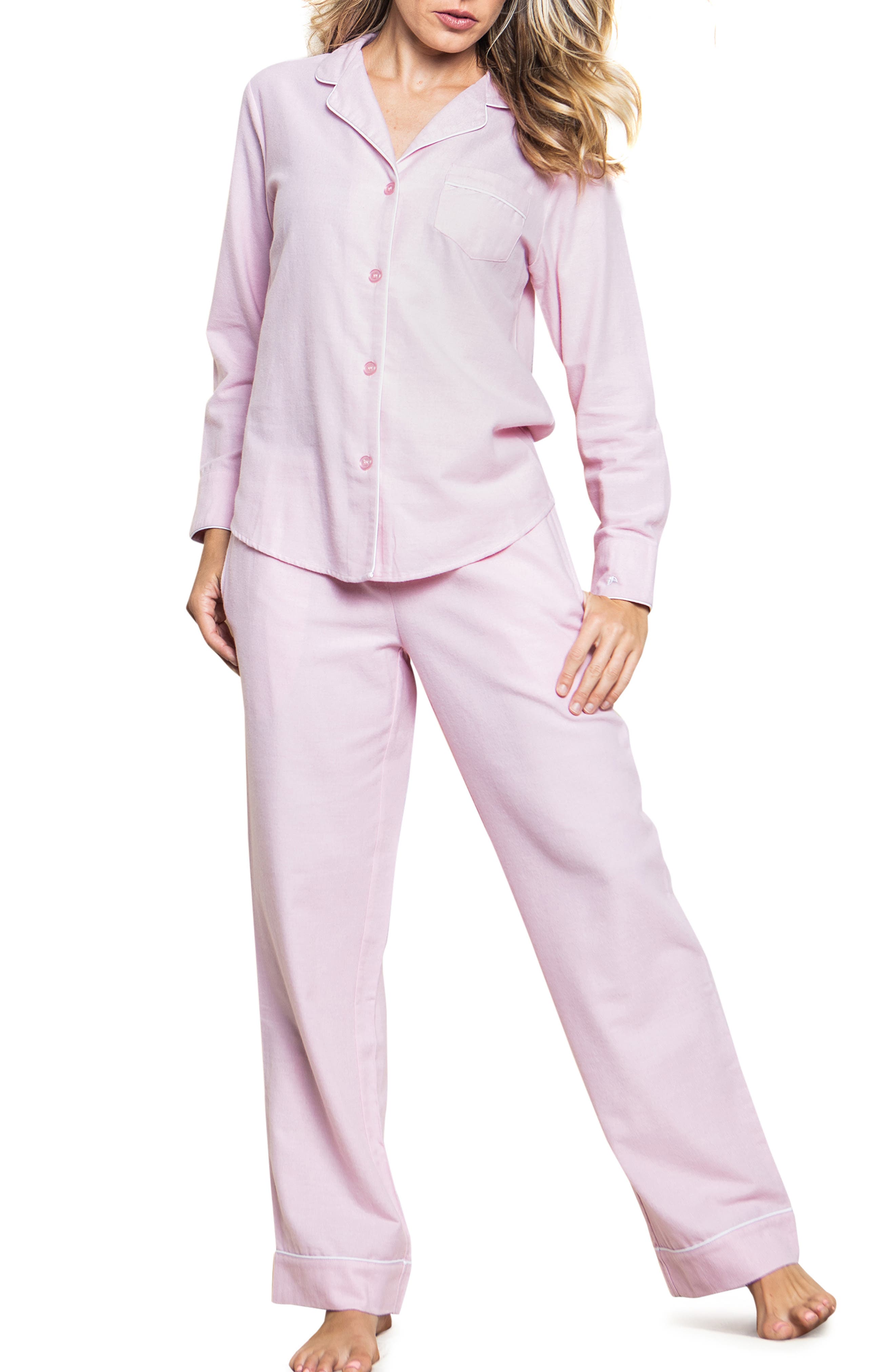 Petite Plume Cotton Flannel Pajamas | Nordstrom