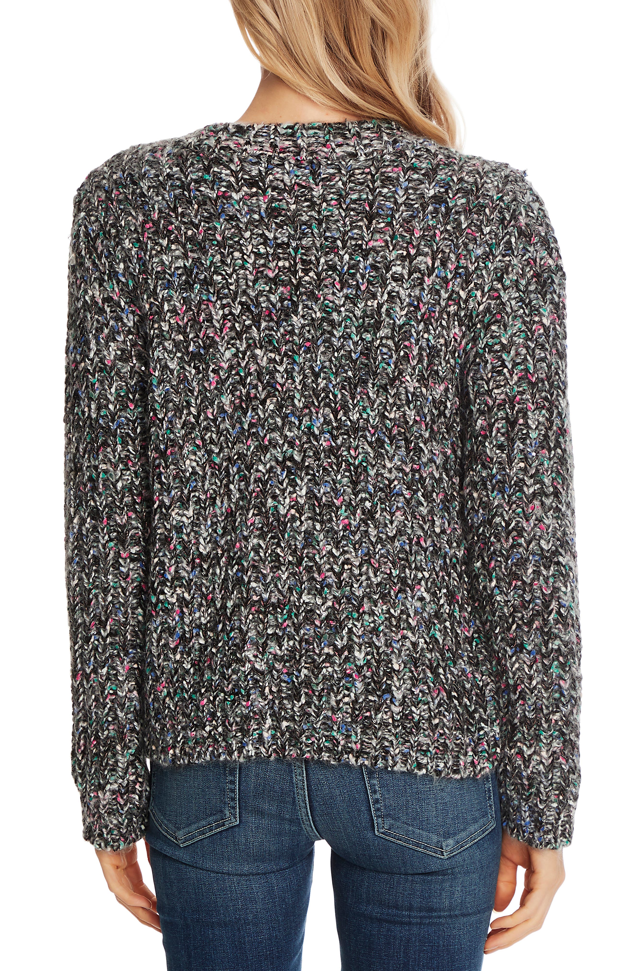CeCe Color Flecked Marled Sweater | Nordstromrack
