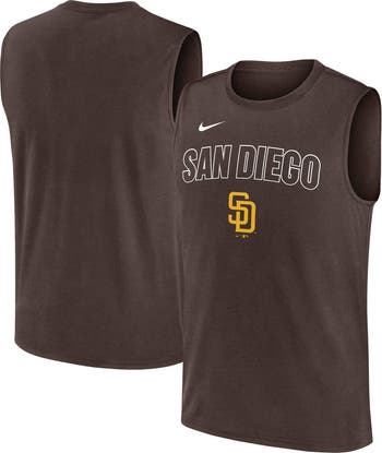 Nike Men's Nike Brown San Diego Padres Knockout Performance Muscle Tank ...