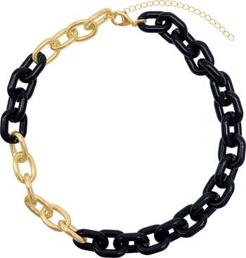 Adornia Two-Tone Oversized Link Chain Necklace | Nordstromrack