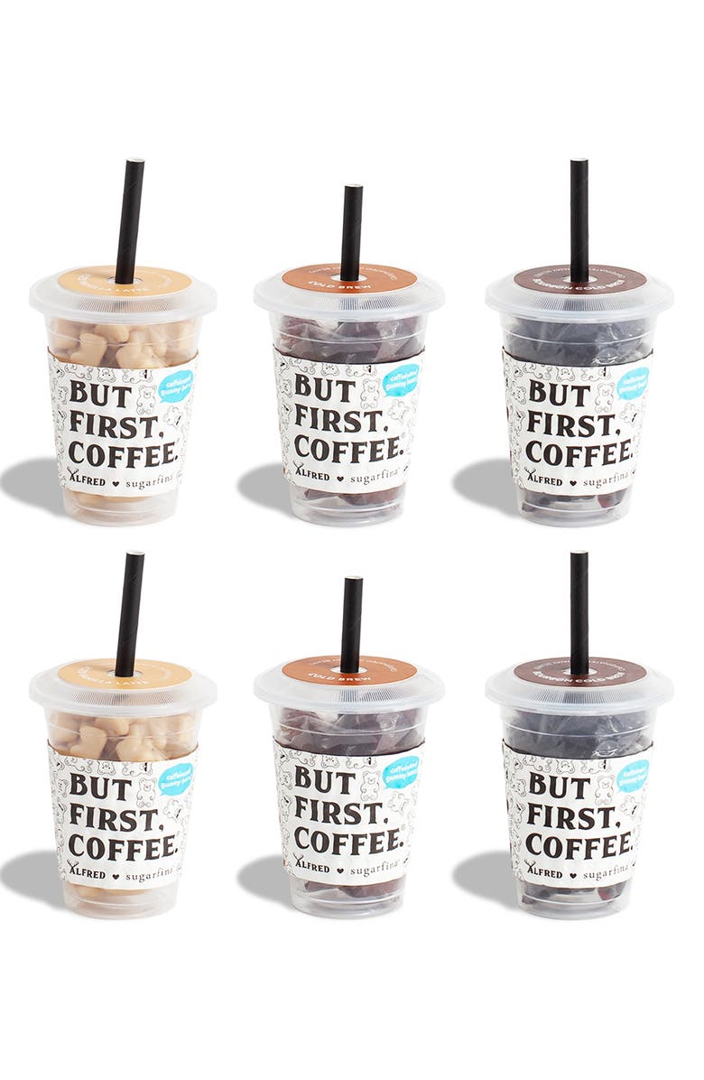sugarfina x Alfred's But First, Coffee 6-Pack Caffeinated Gummy Bears ...
