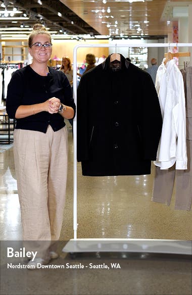 Johnston & Murphy Upton Car Coat with Removable Bib | Nordstrom