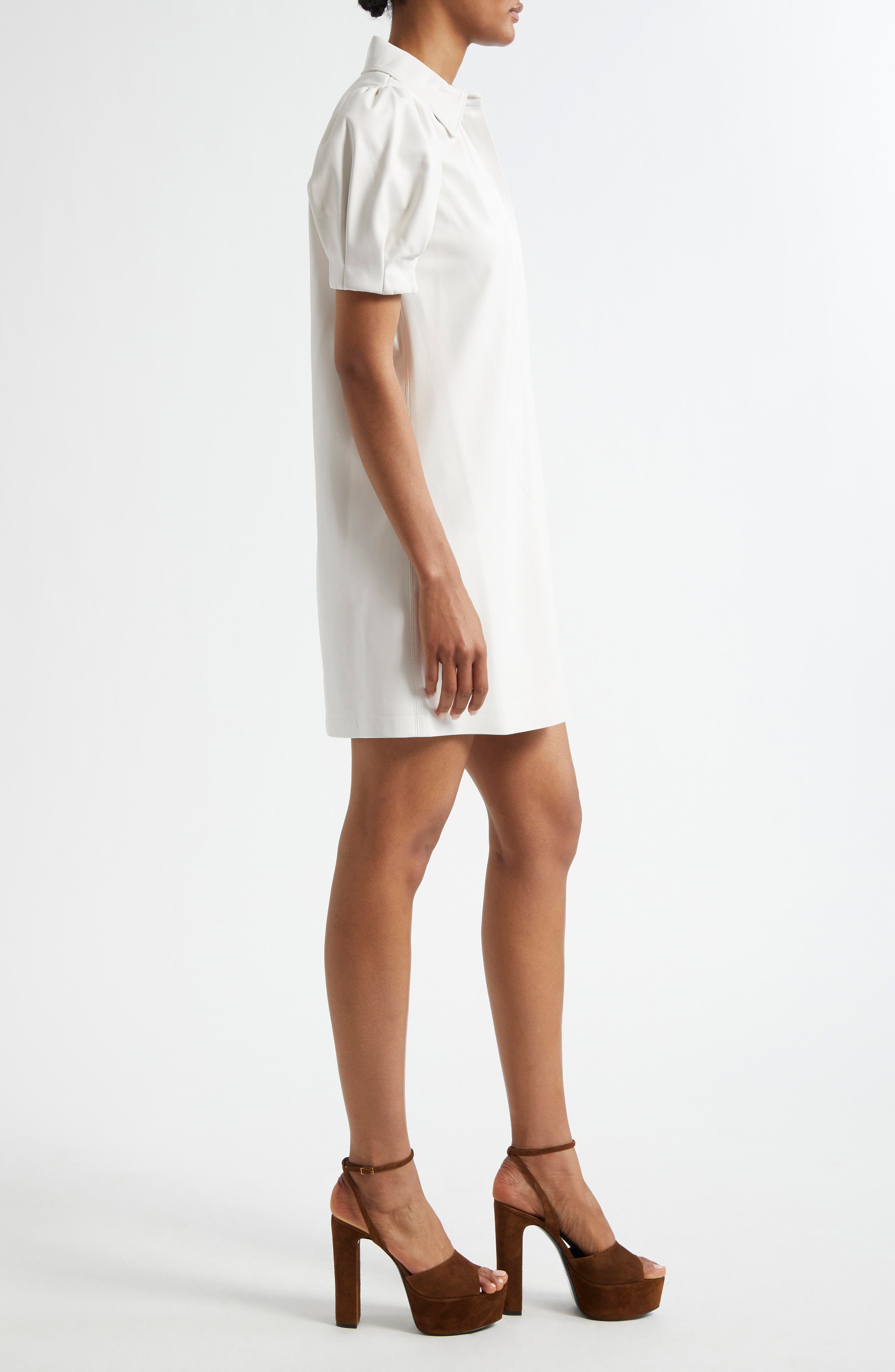 Alice + Olivia Jem Faux Leather Shift Dress | Nordstrom