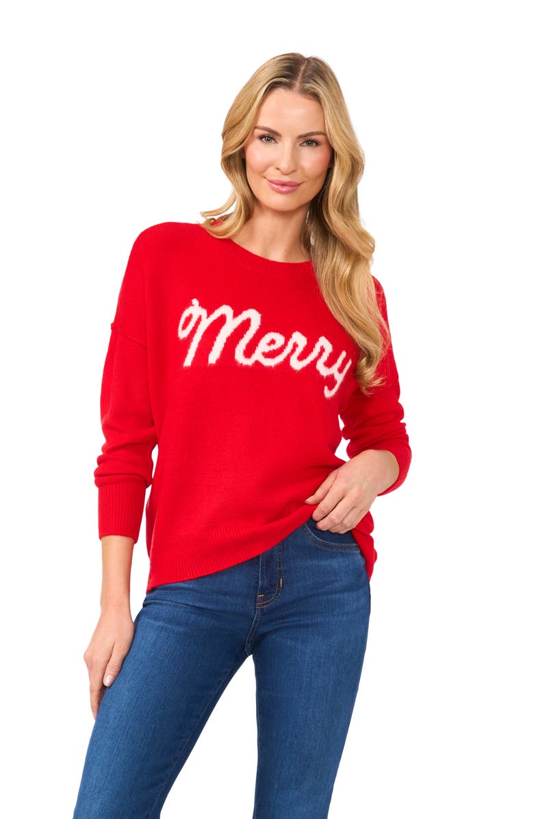 CeCe Merry Cozy Crewneck Sweater | Nordstromrack