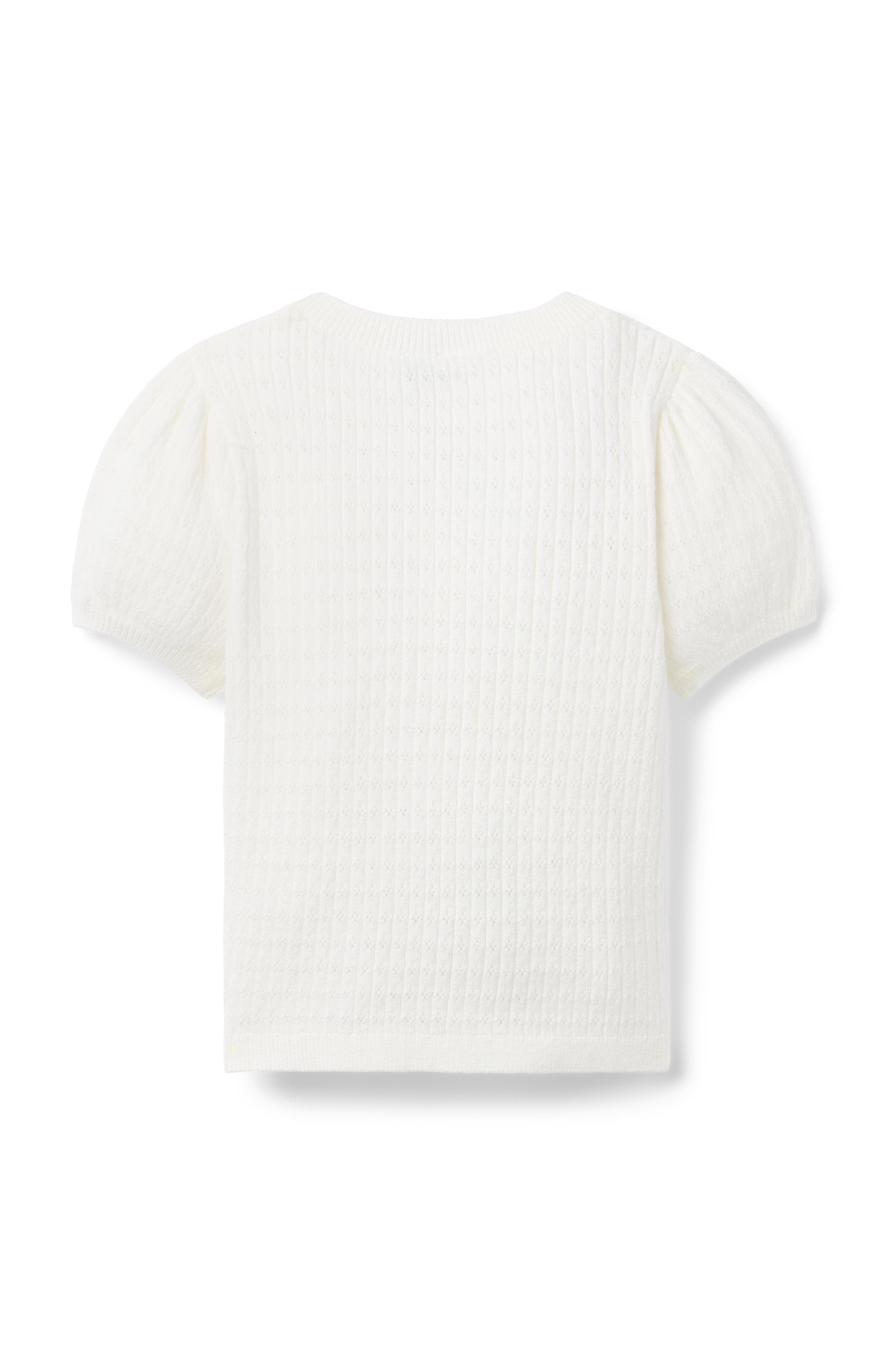 Janie and Jack Pointelle Puff Sleeve Top | Nordstrom