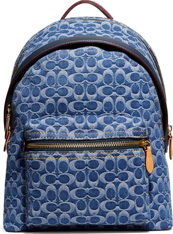 COACH Signature Denim Charter Backpack | Nordstrom