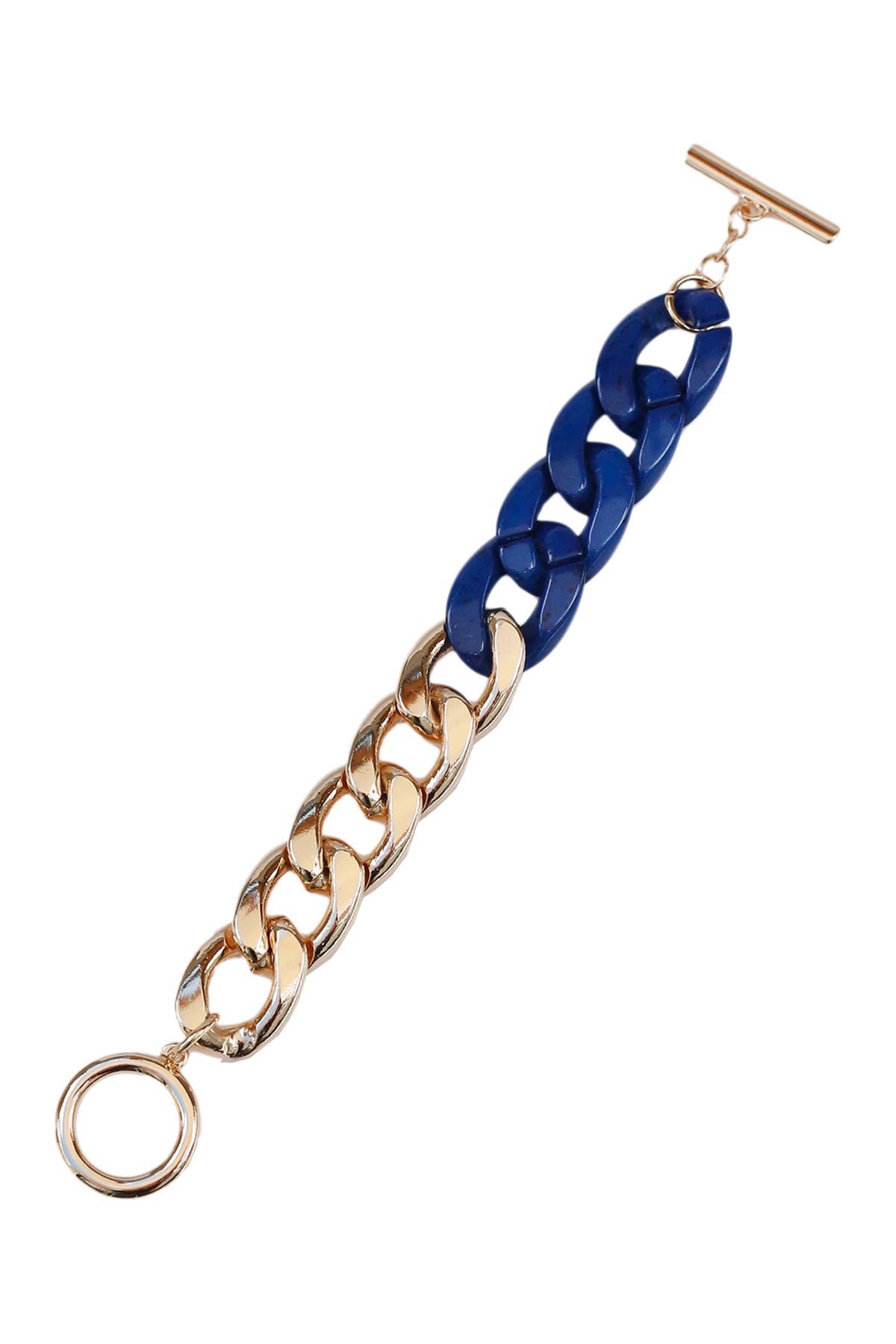 JARDIN Curb Chain & Acrylic Link Toggle Bracelet | Nordstromrack