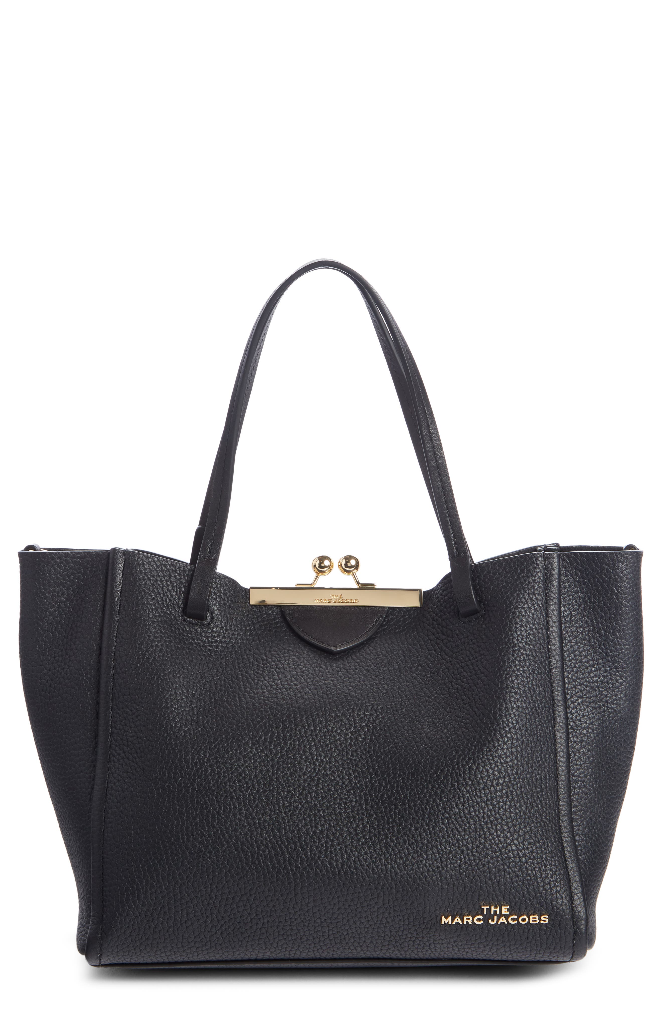 The Marc Jacobs The Kiss Lock Leather Tote | Nordstromrack